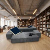 China Modern Extendable Square Modular Sectional Sofa Compressed Boneless Sofas Luxury Furniture for Home Hotel Villa Living Room for sale