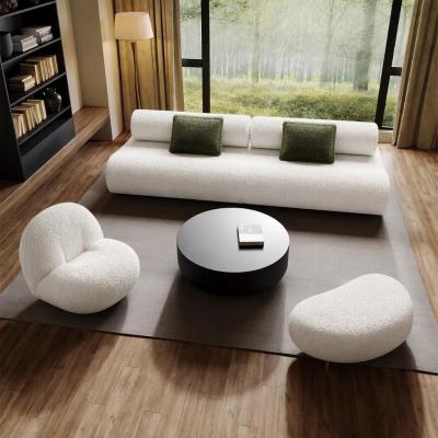 China Modern Living Room Boneless Modular Sectional Sofa Designer Creative Leisure Eco-Friendly Fabric Vacuum Packed Apartment Villa for sale