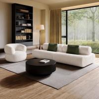 China Modern Living Room Boneless Modular Sectional Sofa Designer Creative Leisure Eco-Friendly Fabric Vacuum Packed Apartment Villa for sale