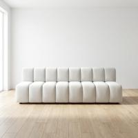 China Modern Double Sided Sitting Back-to-Back Design Eco-Friendly Compressed Sofa Vacuum Packed Boneless Couch Living Room Furniture for sale