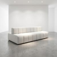 China Modern Double Sided Sitting Back-to-Back Design Eco-Friendly Compressed Sofa Vacuum Packed Boneless Couch Living Room Furniture for sale