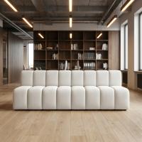 China Modern Double Sided Sitting Back-to-Back Design Eco-Friendly Compressed Sofa Vacuum Packed Boneless Couch Living Room Furniture for sale