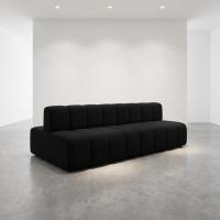 China Modern Double Sided Sitting Back-to-Back Design Eco-Friendly Compressed Sofa Vacuum Packed Boneless Couch Living Room Furniture for sale
