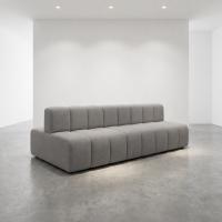 China Modern Double Sided Sitting Back-to-Back Design Eco-Friendly Compressed Sofa Vacuum Packed Boneless Couch Living Room Furniture for sale
