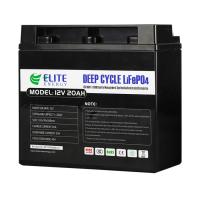 China ​Elite LFP 12v 20Ah Lithium Ion Battery , Deep Cycle LiFePO4 Li Ion Battery for sale