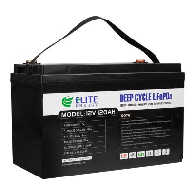 China Lithium Ion IP56 12V LiFePO4 Battery 120Ah Without Memory Effect for sale