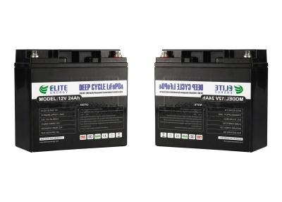 China 2.8kg Portable Lithium Solar 24Ah 12V LiFePO4 Battery Long Life Cycle for sale