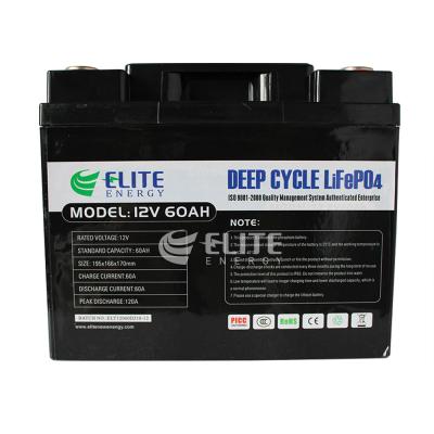 China Scooter Replacement 12V 60Ah Rechargeable Li Ion Battery Lead Acid for sale