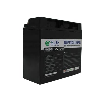 China Deep Cycle 12V 15Ah OEM/ODM Lithium Ion Battery For Solar Street Light for sale