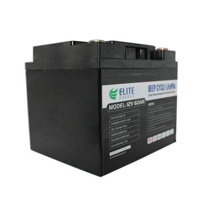 China Deep Cycle 12V LiFePO4 Battery 60Ah Lithium ESS/EV Battery LED Display for sale