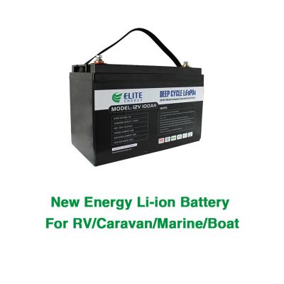 China 1280Wh 12V 100Ah LFP lifepo4 caravan battery Pack Optional Bluetooth for sale