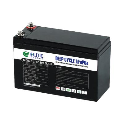 China Small Capacity 12V 9Ah Lithium Iron Battery Pack New Energy Solar Storage for sale
