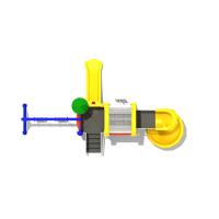 China Kids Outdoor Playground Backyard Slide SS 304 Plastic Commercial Equipment for sale