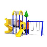 China Kids Outdoor Playground Backyard Slide SS 304 Plastic Commercial Equipment for sale