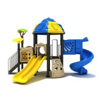 China Outdoor Custom Playground Plastic Slide Anti UV Garden Powder Coated For Kids for sale