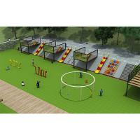 China YST - 222021 Preschool Custom Plastic Slide Playground Outdoor Commercial Equipment for sale