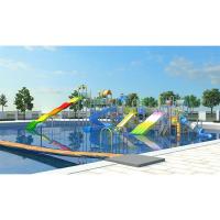 China Outside Customized Playground Slides PP Material Fiberglass Amusement Water Park for sale