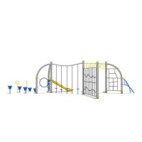 China Custom Backyard Slide Playground Climbing Equipment For Home for sale