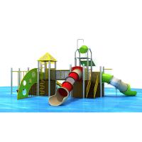 China Amusement Aqua Spray Water Playground Slide Equipment Fiberglass for sale