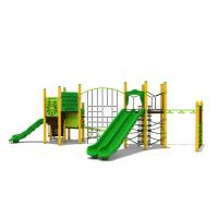 China YST Playground Equipment Large Outdoor Kids Plastic Slide For Kindergarten for sale