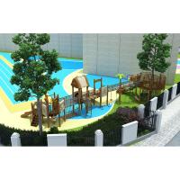 China YST-222087 Kids Playground Slides Forest Theme Amusement Roto Moulded for sale