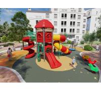 China Children Outdoor Custom Playground Slides Commercial Kids Anti Rust for sale