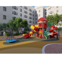 China Children Outdoor Custom Playground Slides Commercial Kids Anti Rust for sale