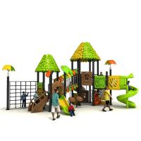 China Preschool Plastic Slide Outdoor Playground Equipment For Children Play Set for sale