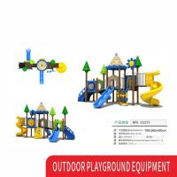 China Castle Kids Outdoor Playground Equipment Plastic Slide For Oversea Market for sale