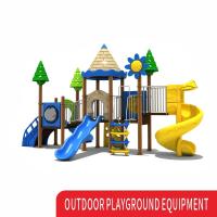 China Castle Kids Outdoor Playground Equipment Plastic Slide For Oversea Market for sale