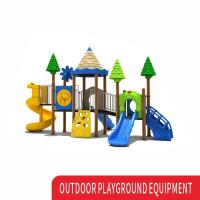 China Castle Kids Outdoor Playground Equipment Plastic Slide For Oversea Market for sale