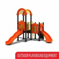 China Amusement Equipment Plastic Slide Outdoor Playground Custom Swing Set Kids for sale