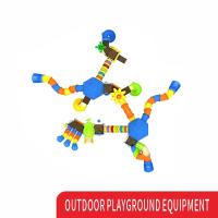 China Playground Plastic Sliding Children Toys Kids Outdoor Slide And Swing Set for sale