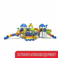 China Playground Plastic Sliding Children Toys Kids Outdoor Slide And Swing Set for sale