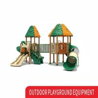China Plastic Amusement Park School Game Playhouses Playsets Children Slide With Swing Set for sale