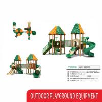 China Plastic Amusement Park School Game Playhouses Playsets Children Slide With Swing Set for sale