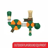 China Plastic Amusement Park School Game Playhouses Playsets Children Slide With Swing Set for sale