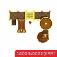 China Kids Steel Pipe Swing set Plastic Outdoor Playground Equipment With Slide And Swing for sale
