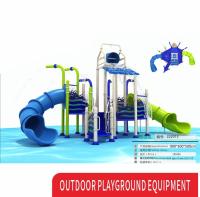 China Pool Park Garden Metal Water Outdoor Kids Playground Slide Commercial Custom for sale