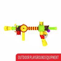 China Commercial Custom Plastic Kids Slide Swing Set Outdoor Playground Equipment for sale