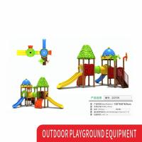 China Custom Outdoor Playground Garden Playhouse Kids Swing Sets Slip N Tube Plastic Slide for sale