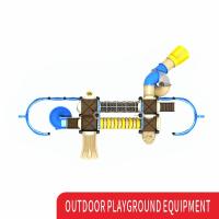 China Private Ship Shape Kids Playground Slide Outdoor Play Area With S Shape Slid for sale