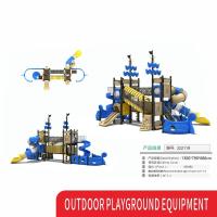 China Private Ship Shape Kids Playground Slide Outdoor Play Area With S Shape Slid for sale