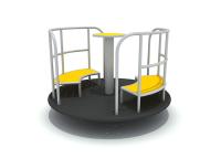 China Mini Turntable Spinning Playground Equipment Non Toxic OEM Accepted for sale