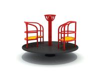 China Mini Turntable Spinning Playground Equipment Non Toxic OEM Accepted for sale
