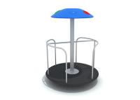 China Sturdy Outdoor Rotating Playground Equipment High Temperature Baking Finished for sale