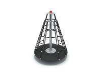 China Sturdy Outdoor Rotating Playground Equipment High Temperature Baking Finished for sale