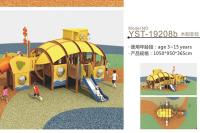 China Galvanized Pipe Wooden Playground Equipment 1050*950*365cm for sale