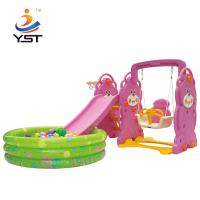 China Elephant Plastic Kids Swing Slide Improve Children Intelligence Oem Service for sale