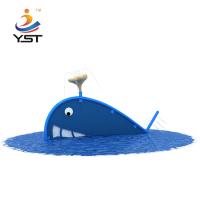 China Custom Water Park Playground Equipment PE Spout Shape Whale Fountain for sale